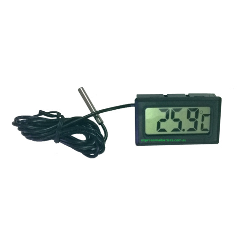 mini digital temperature thermometer with probe and batteries